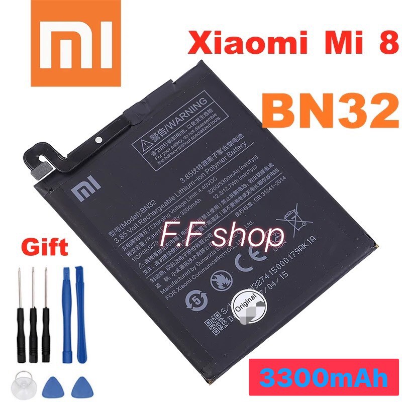 แบตเตอรี่ แท้ Xiaomi Mi 8 BN32 3300mAh ประกันนาน 3 เดือน | Shopee Thailand