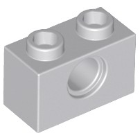 [030] ชิ้นส่วนเลโก้ Lego Part Technic, Brick 1 x 2 with Hole(3700) ราคา ...