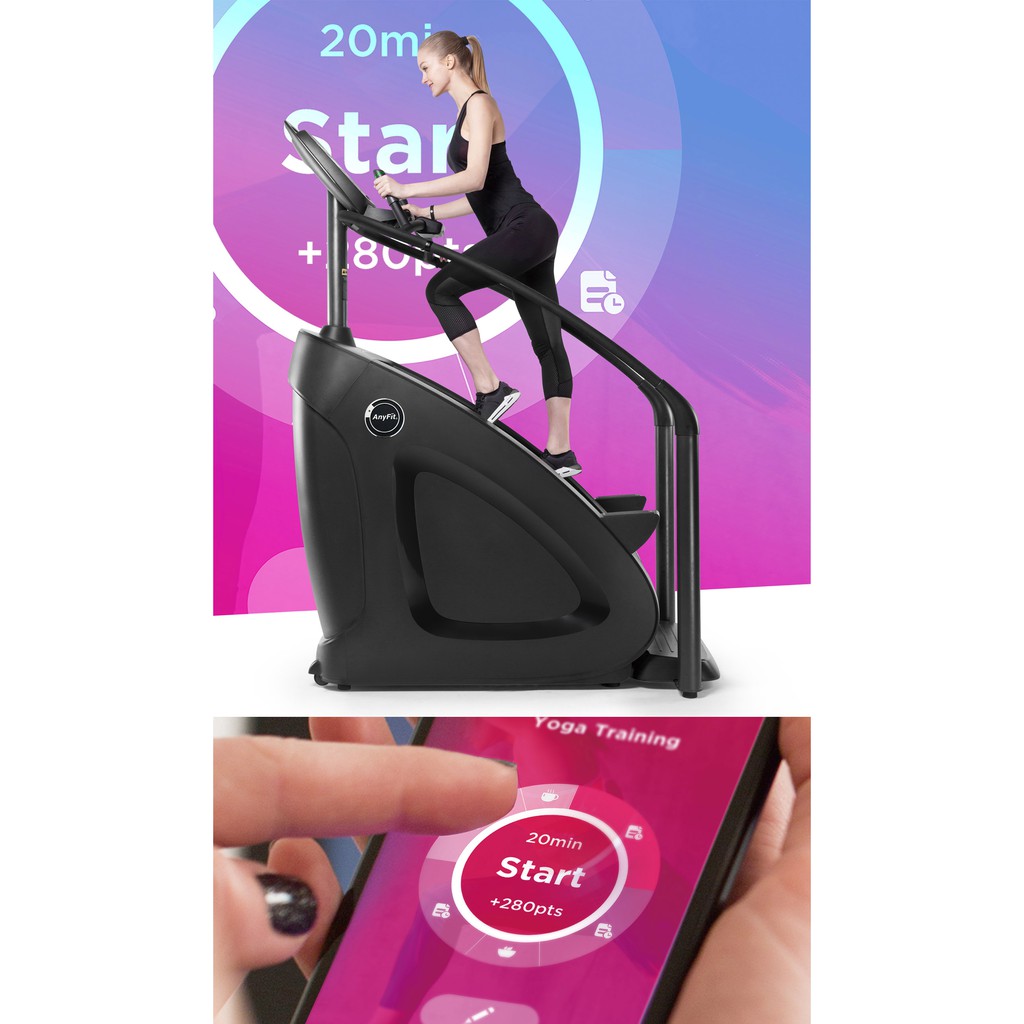 Anyfit Stair Climber เครื่องฝึกแบบก้าวขึ้นลงบันได | Shopee Thailand