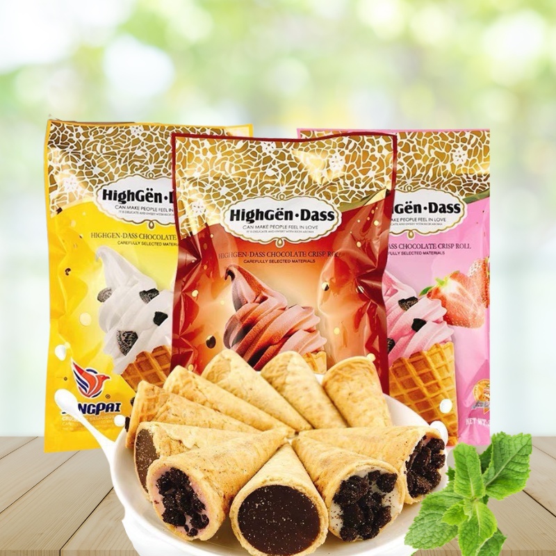 ไอติมแท่งกรอบ Highgen-Dass ไอติมแท่งกรอบ ขนมไอศกรีมสอดไส้บิสกิต [ถูก ...