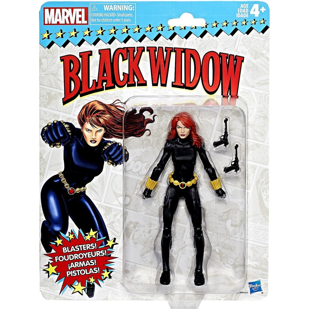 (Pre-Order) Marvel Legends Vintage (Retro) Series Black Widow Action ...