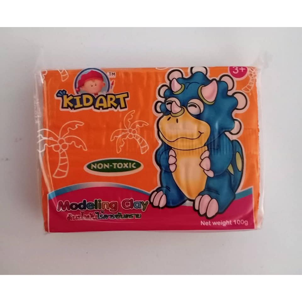 ดินน้ำมันไร้สาร 100g (12ชิ้น เลือกสีได้) Kidart ดินน้ำมัน 100 กรัม ...