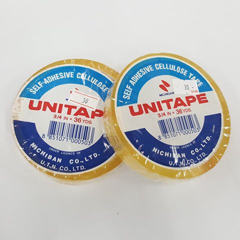 เทปใส UNITAPE แกนใหญ่ 3/4 นิ้ว x 36 หลา | Shopee Thailand