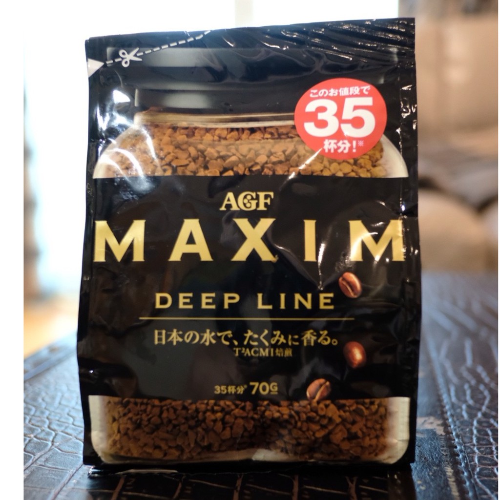 ☕ เข้มข้น! กาแฟ AGF จากญี่ปุ่น MAXIM [Deep Line] ชนิดเติม 70g | Shopee Thailand