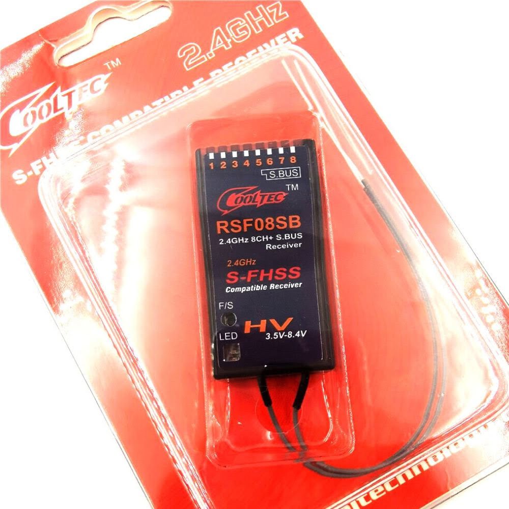 รีซีฟ CoolTec RSF08SB 8CH Receiver for Futaba S-FHSS SBUS 14SG 10J 8J 6J 4GRS 4PX TX16S TX12 ...