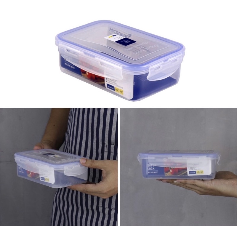 [คืนกำไรให้ลูกค้าหมดแล้วหมดเลย!!!] SUPER LOCK กล่องถนอมอาหาร ทรงเหลี่ยม ...