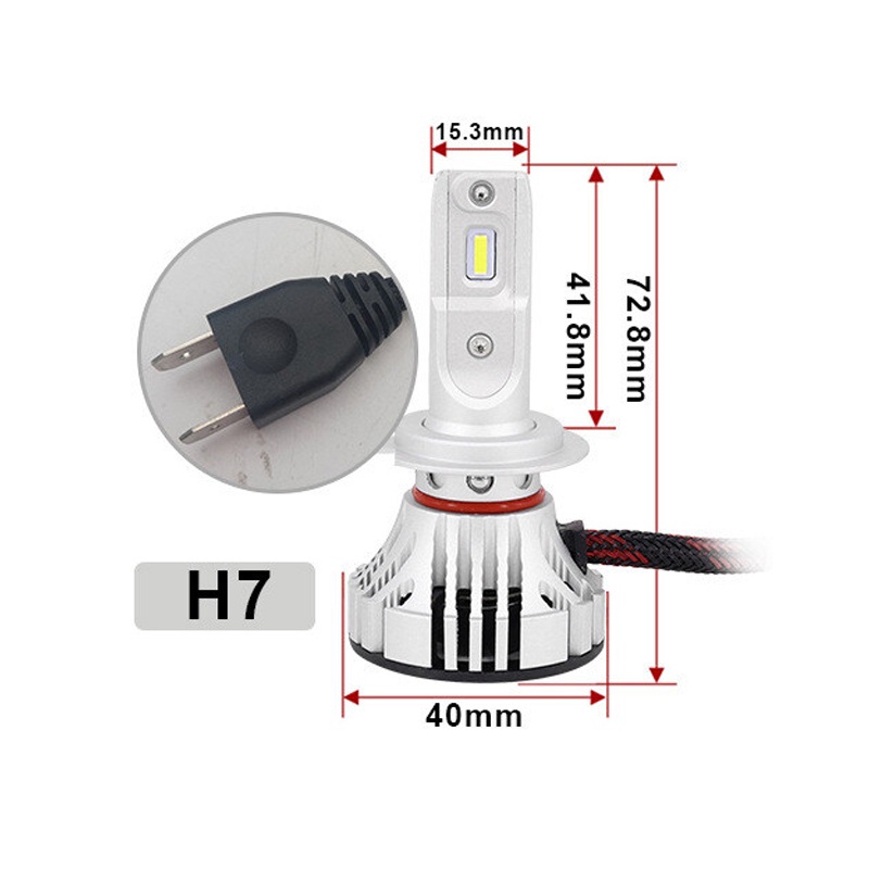 ไฟ LED F2 ขั้ว H4 H7 H11 9006 9005 ไฟหน้า ไฟหน้ารถ 72w ไฟหน้า LED ไฟสูง ...