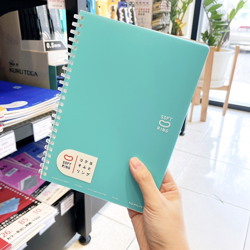 Kokuyo Campus SOFT RING NOTEBOOK MEMO PAD B5/A5 รุ่น ス-SV301BT (สมุดสันนิ่ม) | Shopee Thailand