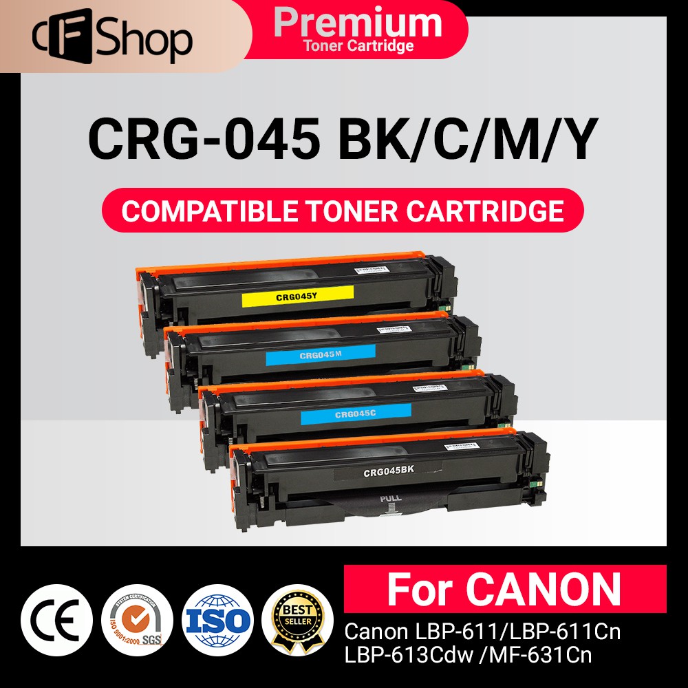 CFSUPPY หมึกเทียบเท่า CANON 045BK/CRG-045/CRG045 For CanonLBP611Cn ...