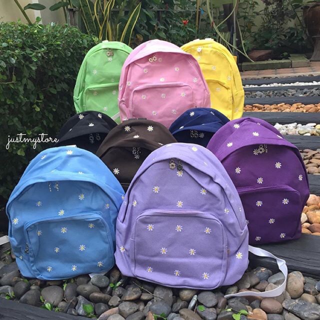 Sale!! Daisy backpack เป้ปักลายดอกเดซี่ | Shopee Thailand