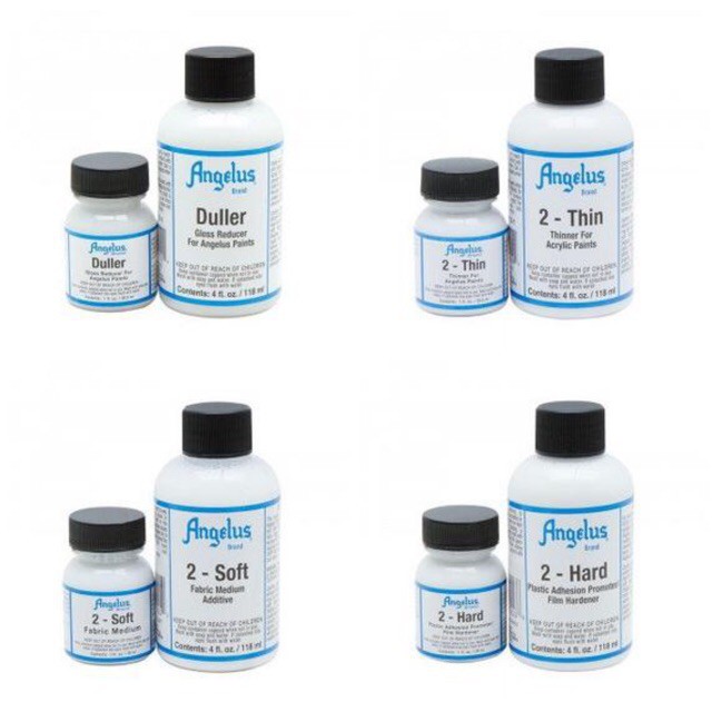 Angelus Paint Additives น้ำยาพิเศษ และตัวเคลือบหนัง ขนาด 1oz made in ...