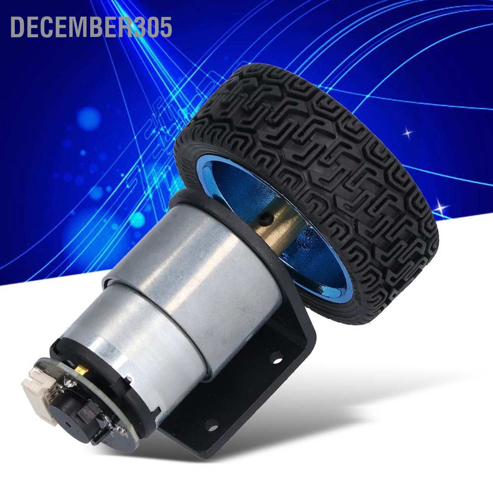 December305 Encoder Motor Set Kit 6mm Shaft with Mounting Bracket for ...