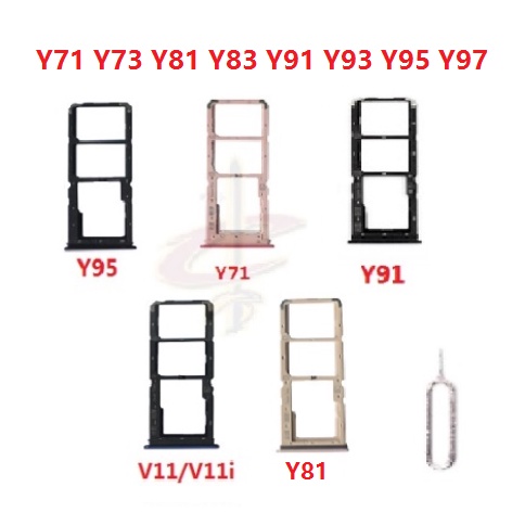 ถาดซิม (sim tray) สําหรับ Vivo Y71 Y81 Y81i Y81S Y83 Y91 Y91i Y91C Y93 Y95 V11i V11 Pro | Shopee ...