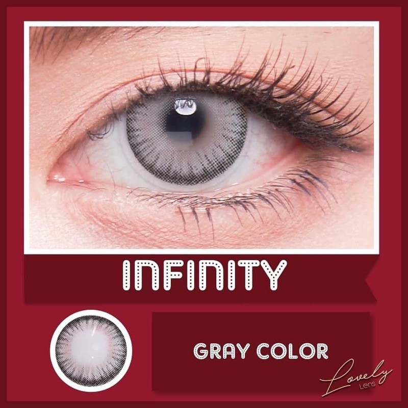 Infinite gray พร้อมส่งสายตาปกติ (lovelylens) | Shopee Thailand