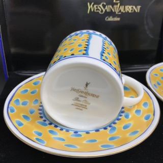 ชุดแก้วกาแฟ YSL YVES SAINT LAURENT COFFEE TEA CUP SET | Shopee Thailand