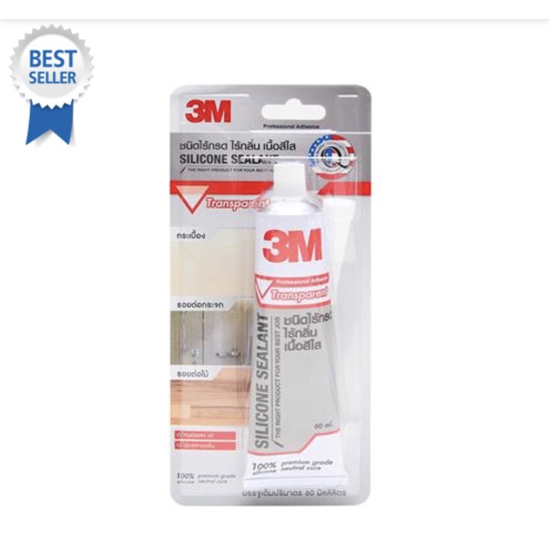 ซิลิโคนชนิดไร้กรด 3M 60 มล. สีใส | Shopee Thailand