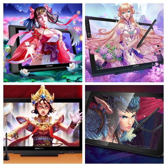 เมาส์ปากกา เม้าส์ปากกา มีจอ GAOMON GM116HD PD1161 GM185 G16 PD156 ...