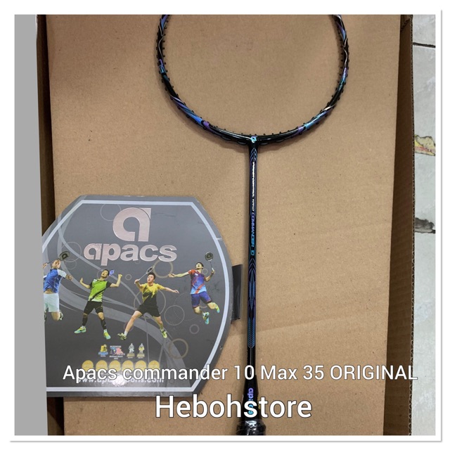 Apacs NEW COMMANDER 10 ไม้แบดมินตันฟรี ด้ามจับแข็งแรง 35 LBS ORIGINAL ...