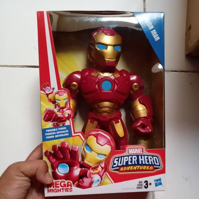Playskool hero marvel Mega mighty iron man ต้นฉบับ hasbro | Shopee Thailand