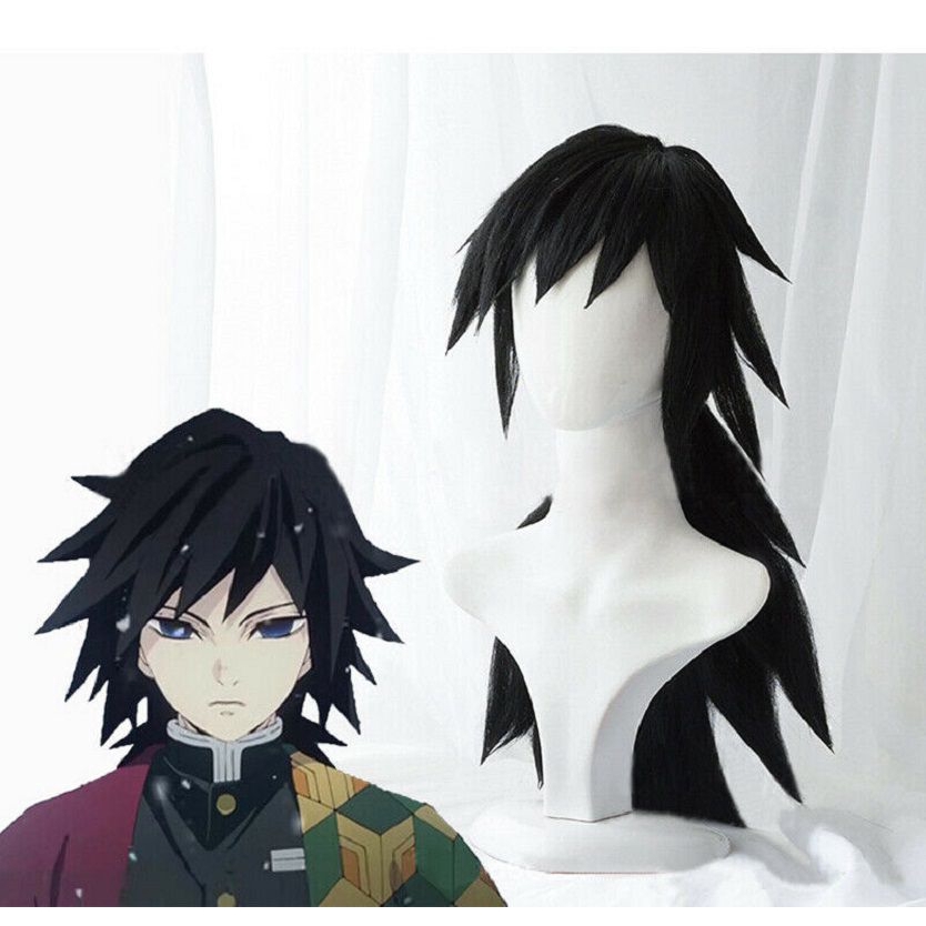Demon Slayer: Kimetsu No Yaiba Tomioka Giyuu Cosplay Wig | Shopee Thailand