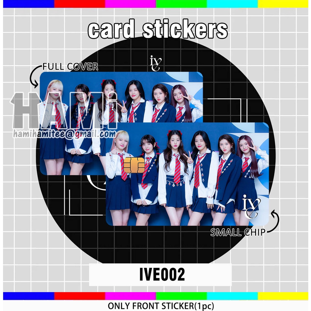 สติกเกอร์ IVE CARD STICKER - IVE KPOP TNGO CARD STICKER - LIZ YUJIN REI LEESEO GAEUL WONYOUNG ...
