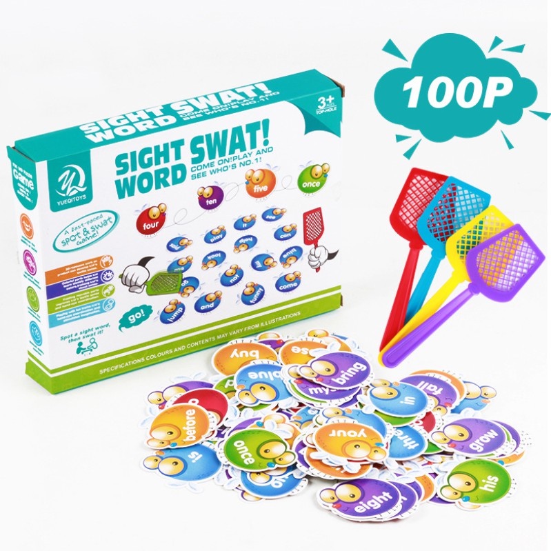 Sight Word Swat a Sight Word Game, Home School, Visual, Tactile and ...