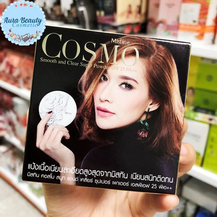 Mistine Cosmo Smooth And Clear Super Powder แป้งเนื้อเนียน มิสทีน 10g | Shopee Thailand