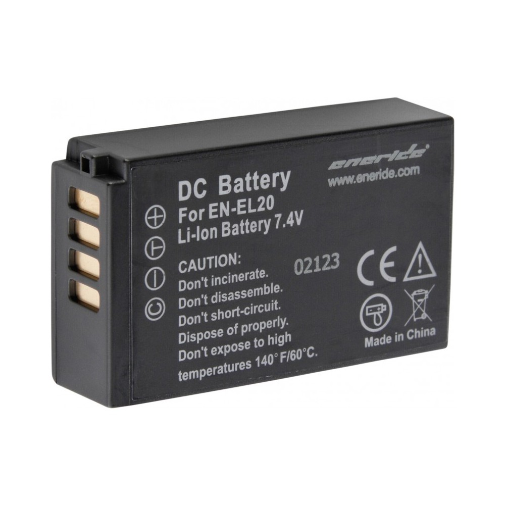 แบตเตอรี่ Li-ion EN-EL20 1020mAh with infochip สำหรับ Nikon J1 J2 ...
