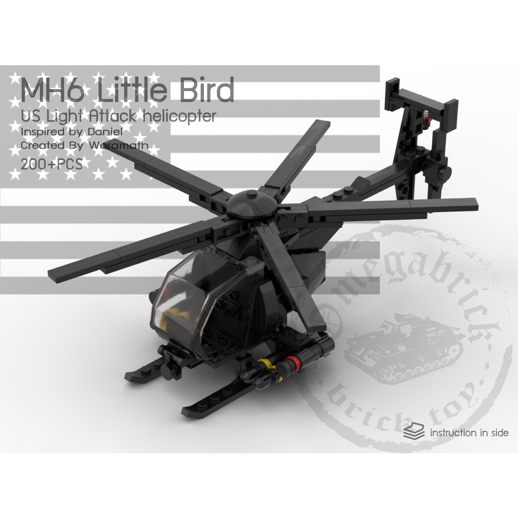 MH6 little bird ลิตเติ้ลเบิร์ด เลโก้ฮอ เครื่องบิน รถถัง สายทหาร LEGO ...