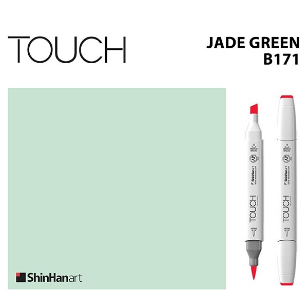 TOUCH TWIN BRUSH MARKER B171 (JADE GREEN) / มาร์คเกอร์หัวพู่กัน-หัวตัด ...
