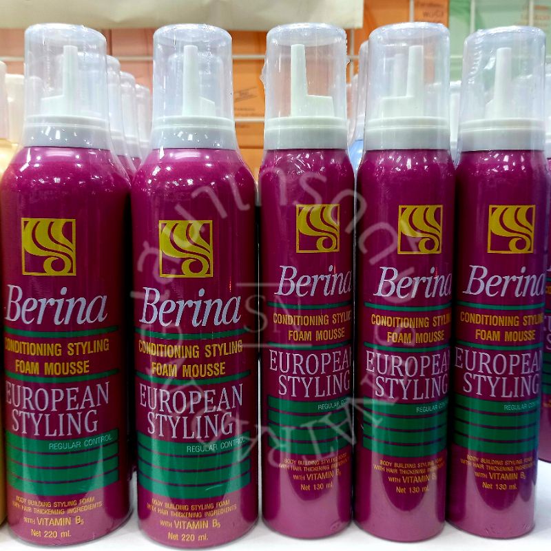 Berina Conditioning Styling Foam Mousse European Styling เบอริน่า คอน ...