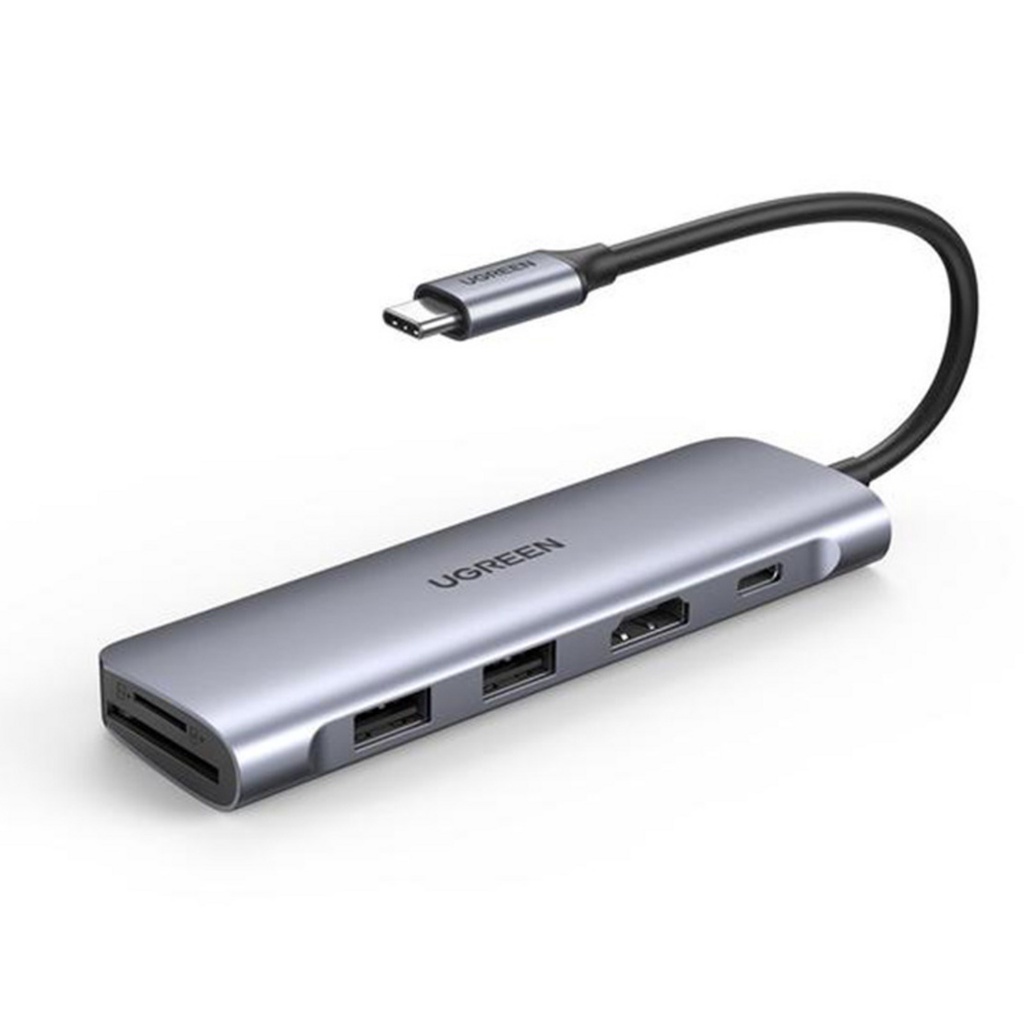 UGREEN รุ่น 70411 Converter Type-C 6 in1 Type-C to USB 3.0*2 + HDMI ... UGREEN รุ่น 70411 Converter Type-C 6 in1 Type-C to USB 3.0*2 + HDMI ...