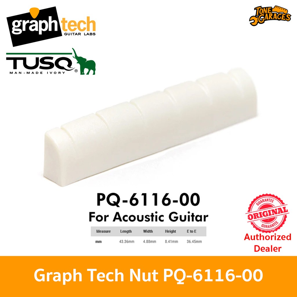 Graph Tech TUSQ Slotted 43.36mm Nut PQ-6116-00 for Acoustic / Electric ...
