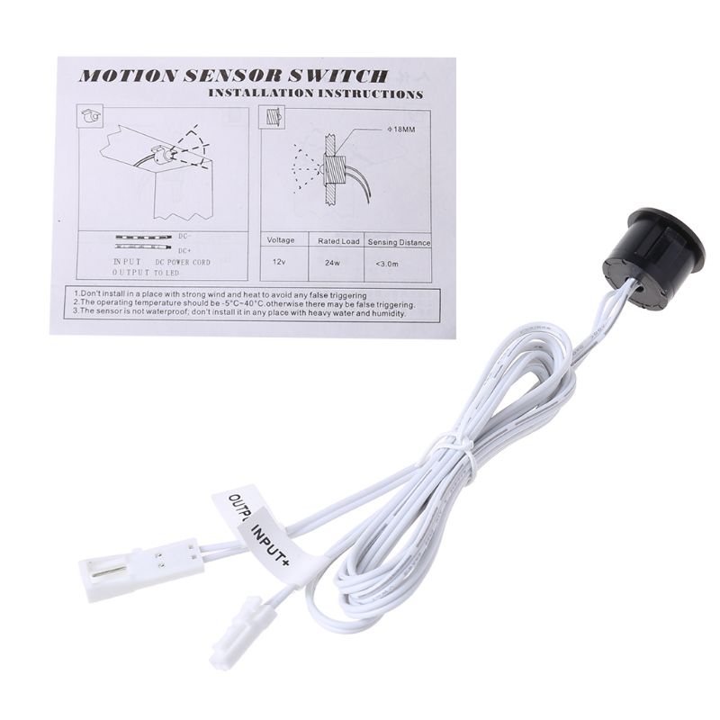 Pcf* DC12V ไฟ LED PIR อินฟราเรด Motion Sensor สวิทช์ไฟ LED โมดูลสวิตช์ ...