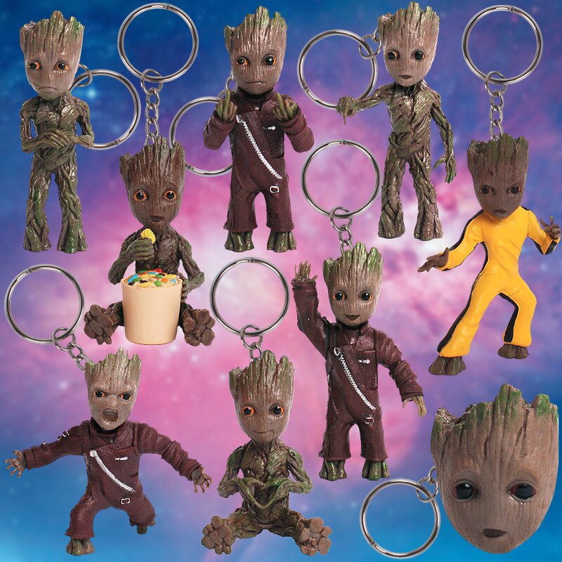Guardians Of The Galaxy 2 Baby Groot Tree Man Figuras Brinquedos พวง ...