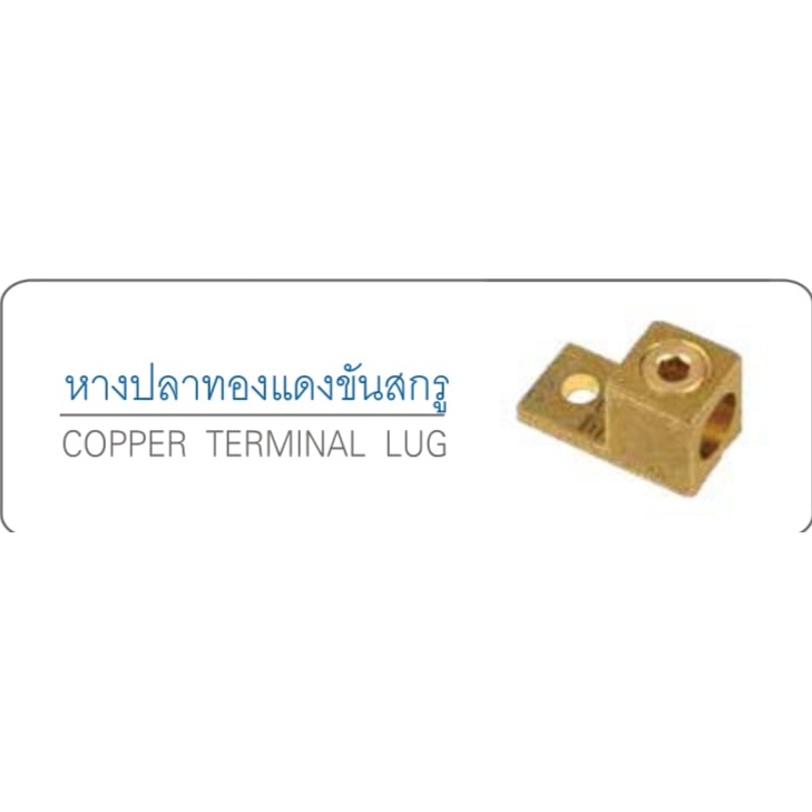 หางปลาทองแดงขันสกรู (Copper Terminal Lug) | Shopee Thailand