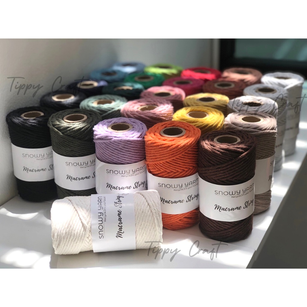 เชือกถัก ขนาด 3 mm Macrame String 250 g - MADE IN EU | Shopee Thailand