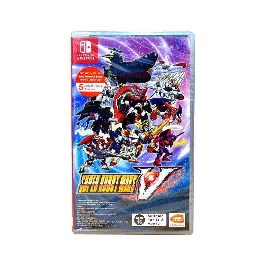 Nintendo Switch Super Robot Wars V Version Asia Voice JP SubTitle ...