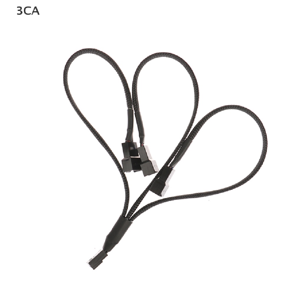 3CA PC Adapter Fan 4pin PWM extender cable 4pin to 3 Ways Y Splitter ...