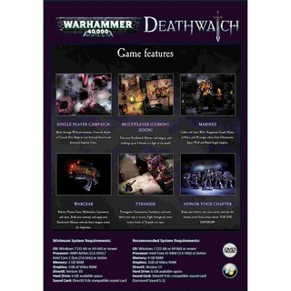 แผ่น DVD Warhammer 40000 Deathwatch-Enhanced Edition 1 แผ่น | Shopee ...