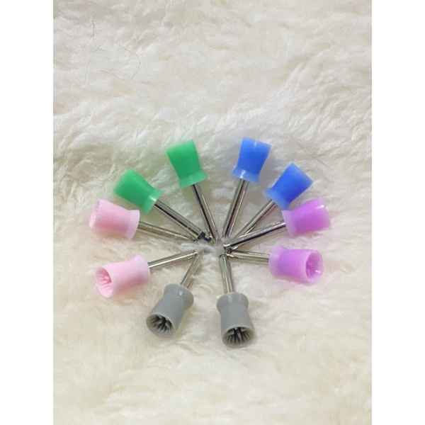 prophy cup polishing rubber cup หัวยางจัดฟัน 1 เซท จำนวน 10 หัว ...