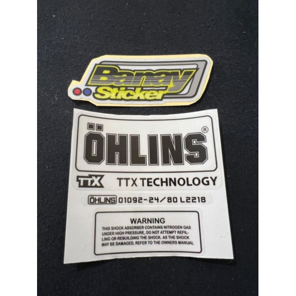 สติ๊กเกอร์ OHLINS TTX STICKER SHOCK | Shopee Thailand