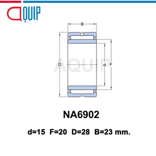 NA6902 UBC ตลับลูกปืนเม็ดเข็ม ( NEEDLE ROLLER BEARINGS ) NA 6902 ...