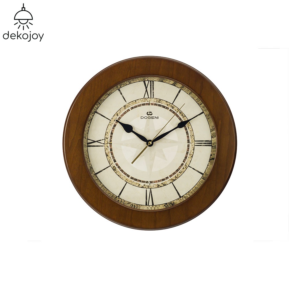 DOGENI นาฬิกาแขวน รุ่น WNW014DB นาฬิกาแขวนผนัง นาฬิกาติดผนัง นาฬิกาแขวนไม้ ดีไซน์เรียบหรู เข็ม ...