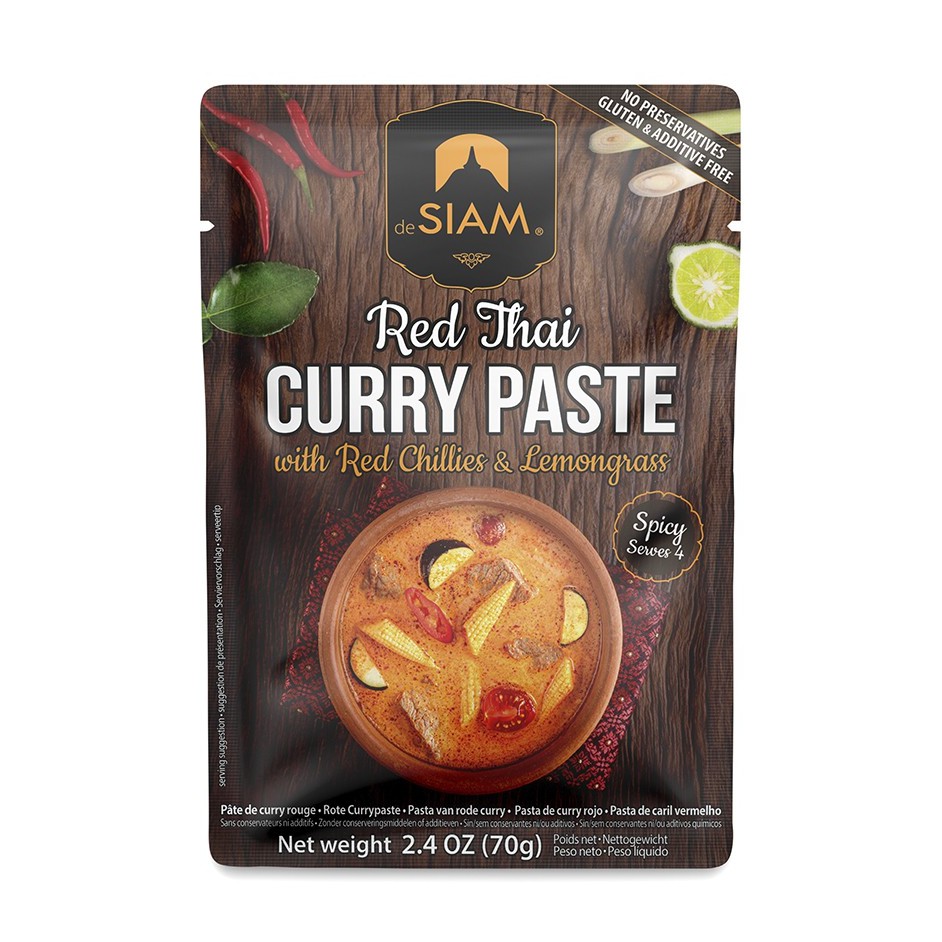 deSIAM Red Curry Paste (น้ำพริกแกงแดง ตราเดอสยาม) 70 กรัม | Shopee Thailand