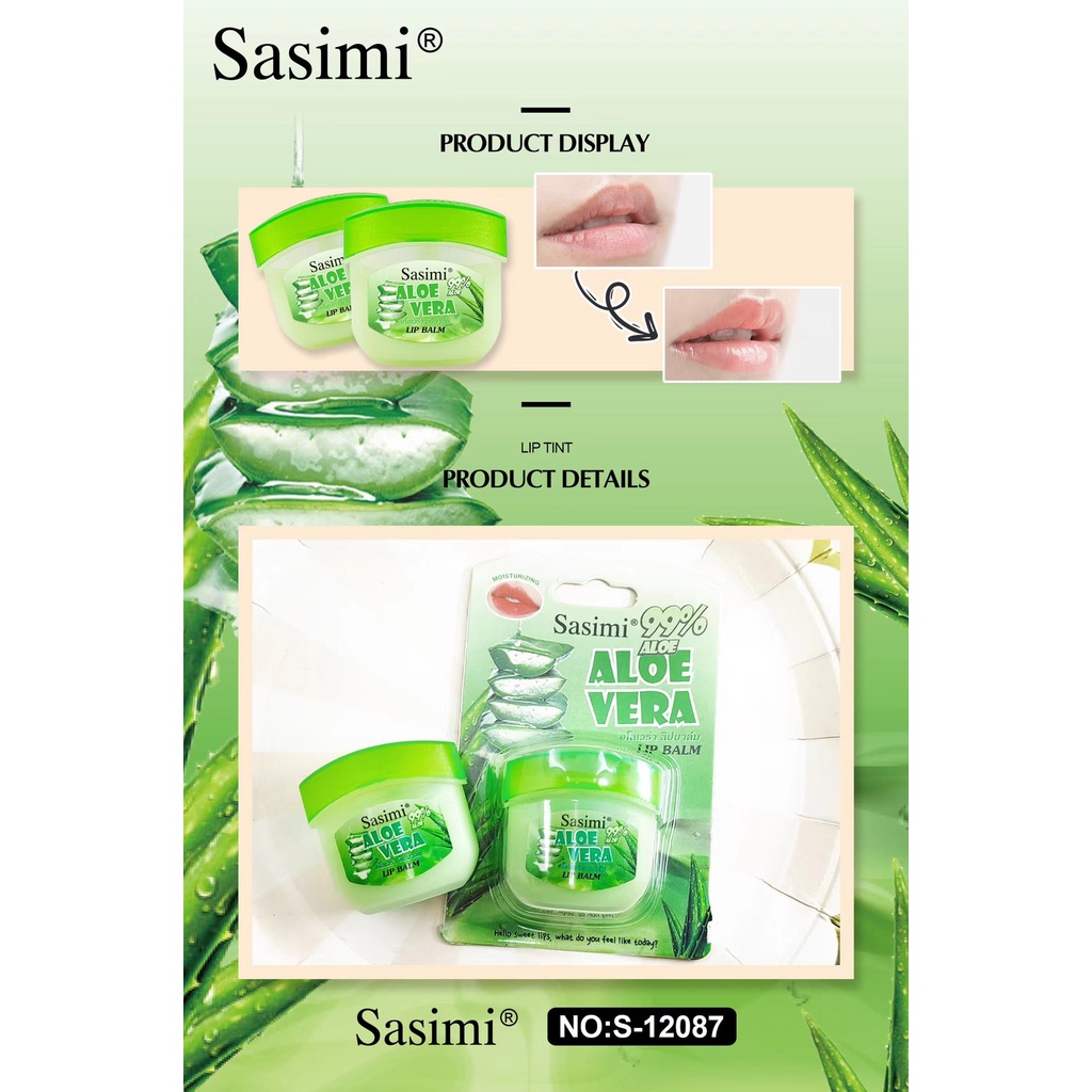 SASIMI LIP BALM ลิปบาล์มบำรุงริมฝีปาก ให้นุ่ม ชุ่มชื้น | Shopee Thailand