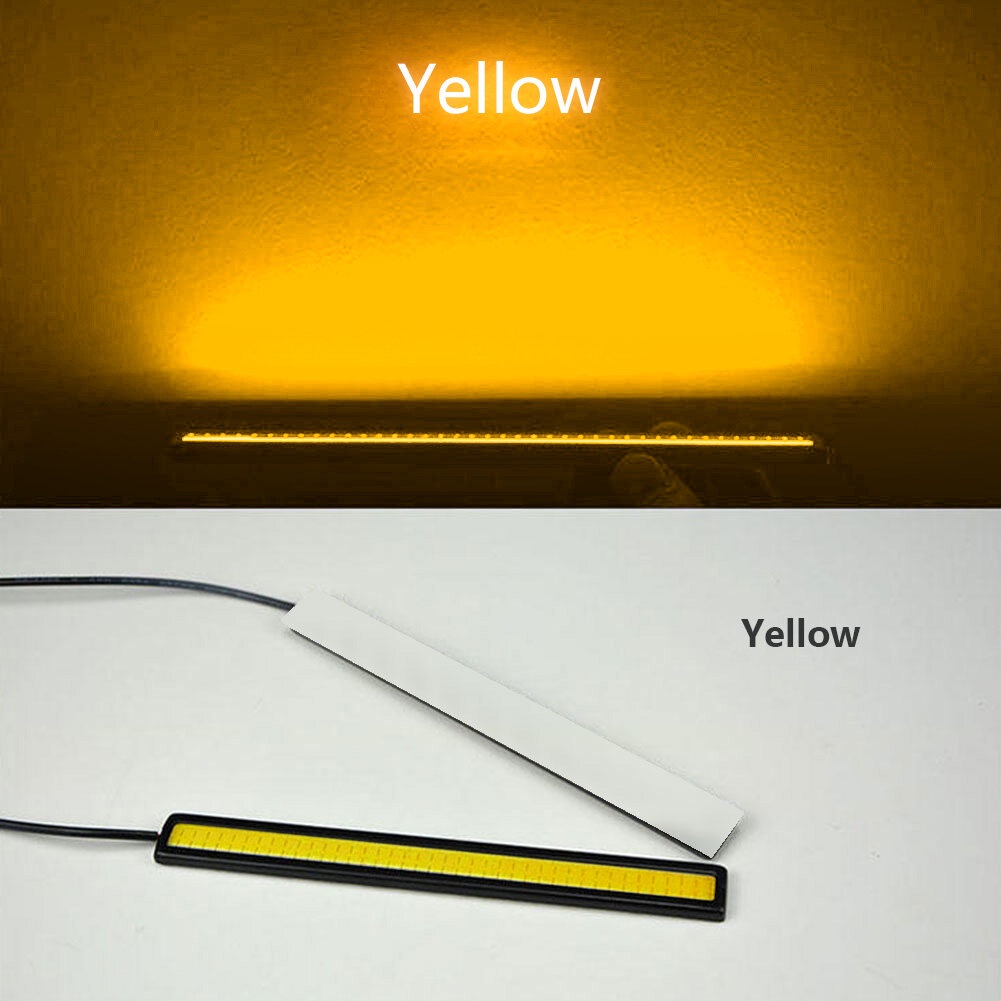 【สต็อก Fit Cars】1Pcs 17Cm 12V 9W กันน้ำ Car COB LED Strip รถวิ่งกลางวัน ...
