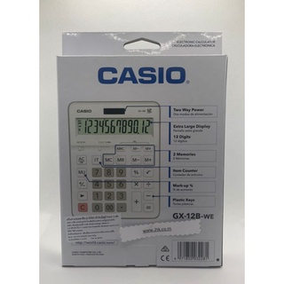 เครื่องคิดเลข คาสิโอ(CASIO)รุ่น GX-12B-WE สีขาว | Shopee Thailand