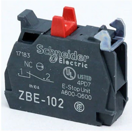 ZBE-101 ZBE-102 Schneider Electric Harmony XB Contact Block 1NC or 1NO ...
