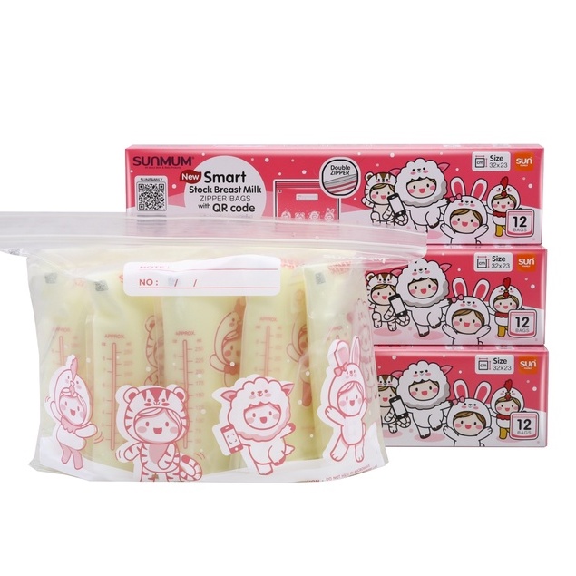 ซื้อ3 แถมแผ่นซับน้ำนมmoby Sunmum ถุงเก็บน้ำนมแม่ มี QR Code ⭐️ล๊อตใหม่ ...
